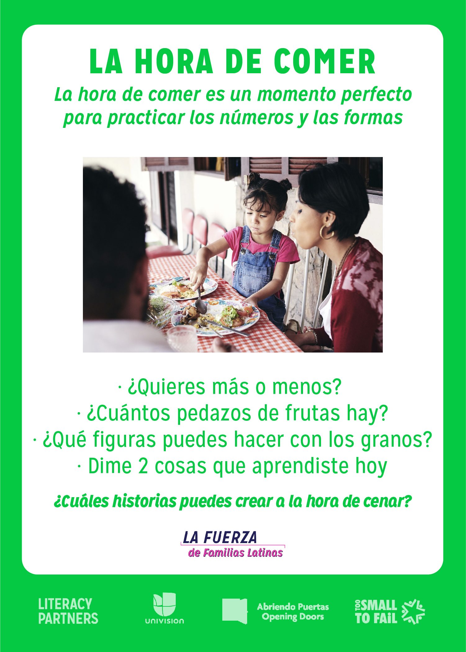 La Hora de Comer - La Fuerza de Familias Latinas